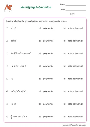 Polynomials Worksheets Polynomials Worksheets Math Fun Worksheets