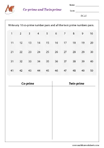 Identifying Prime And Composite Numbers Worksheets Prime And Composite