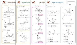 Linear Pair Worksheets