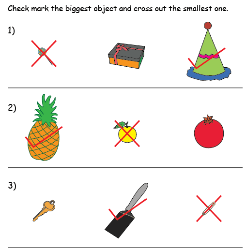 Big vs Small Worksheets | Math Fun Worksheets