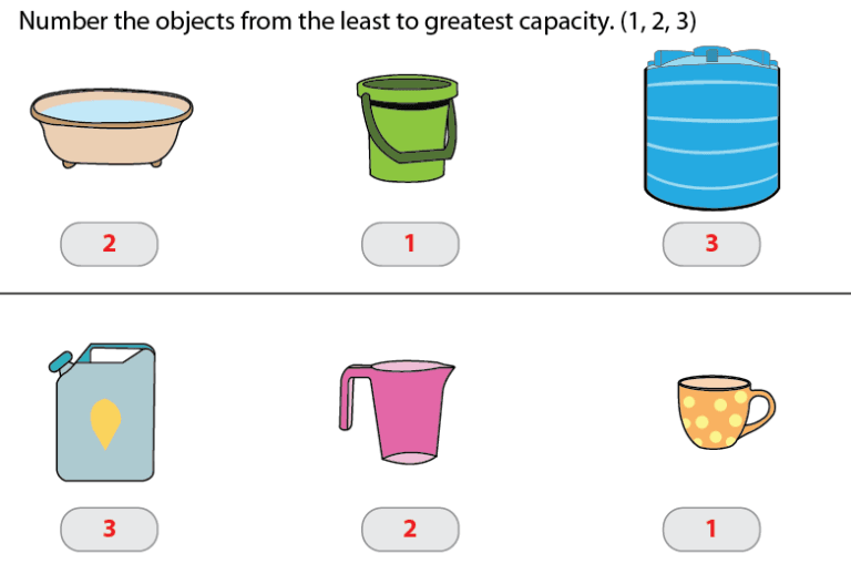 Measuring Capacity | Free Math Fun Worksheets