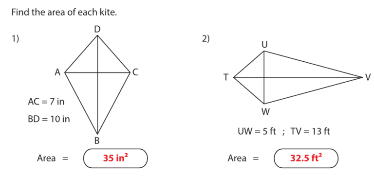 Kite Worksheets | Math Fun Worksheets