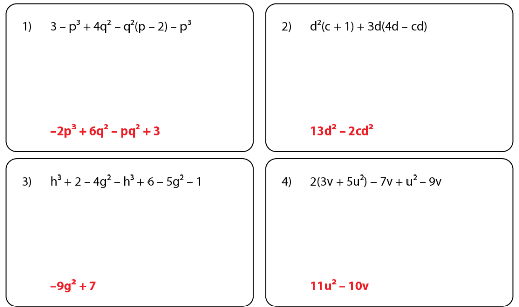 Simplifying Algebraic Expressions | Math Fun Worksheets