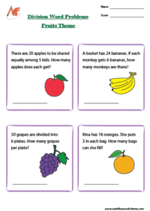 Division Word Problems Archives - Math Fun Worksheets